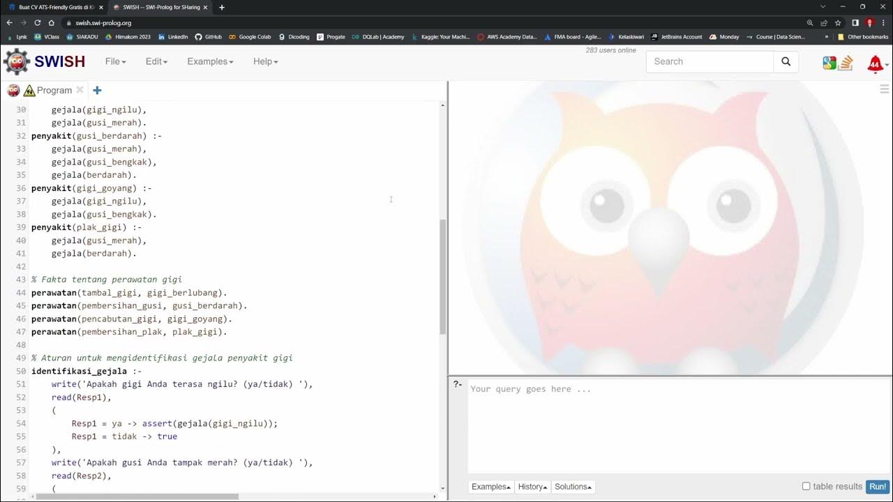 Progress 2 Project Akhir Pemrograman Deklaratif - YouTube