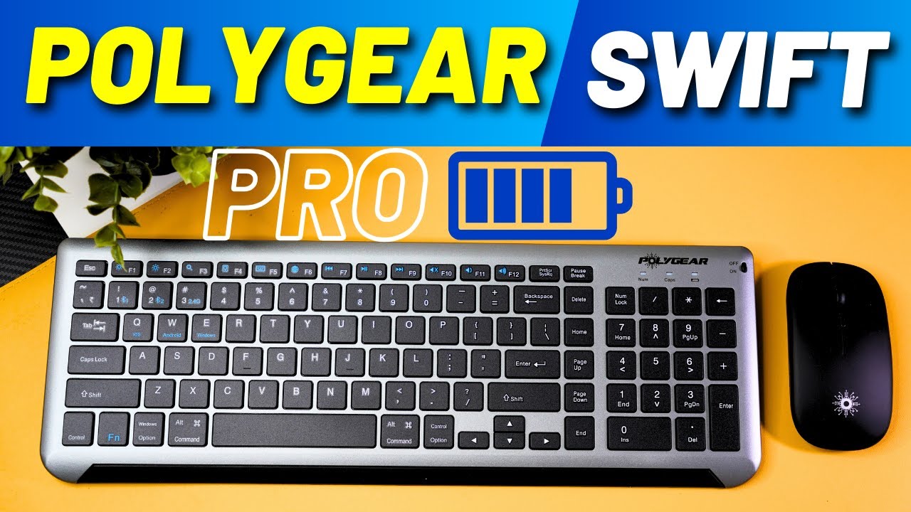 Wireless Keyboard and Mouse Combo 🌟 Polygear Swift Pro Review - YouTube