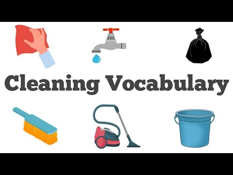 Cleaning Vocabulary/Cleaning Tools Name English and Hindi 🧹🚰🪣 - YouTube