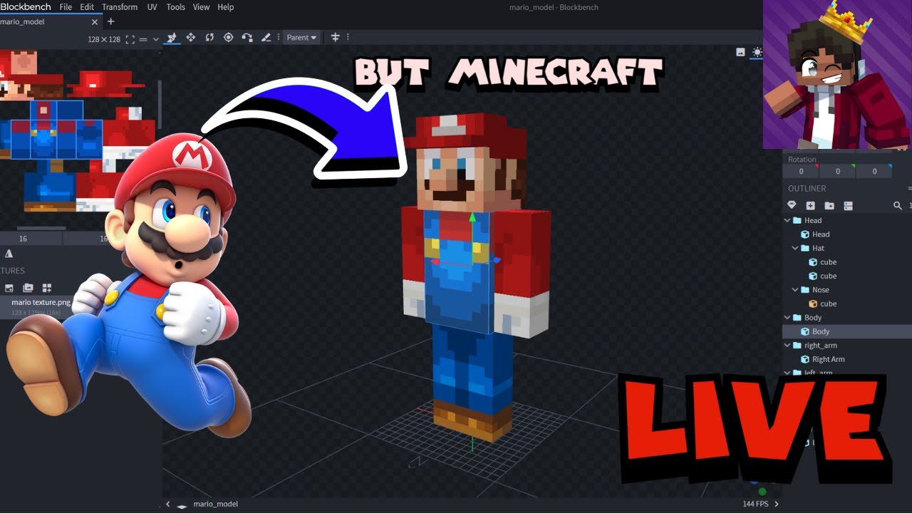 making mario models - YouTube