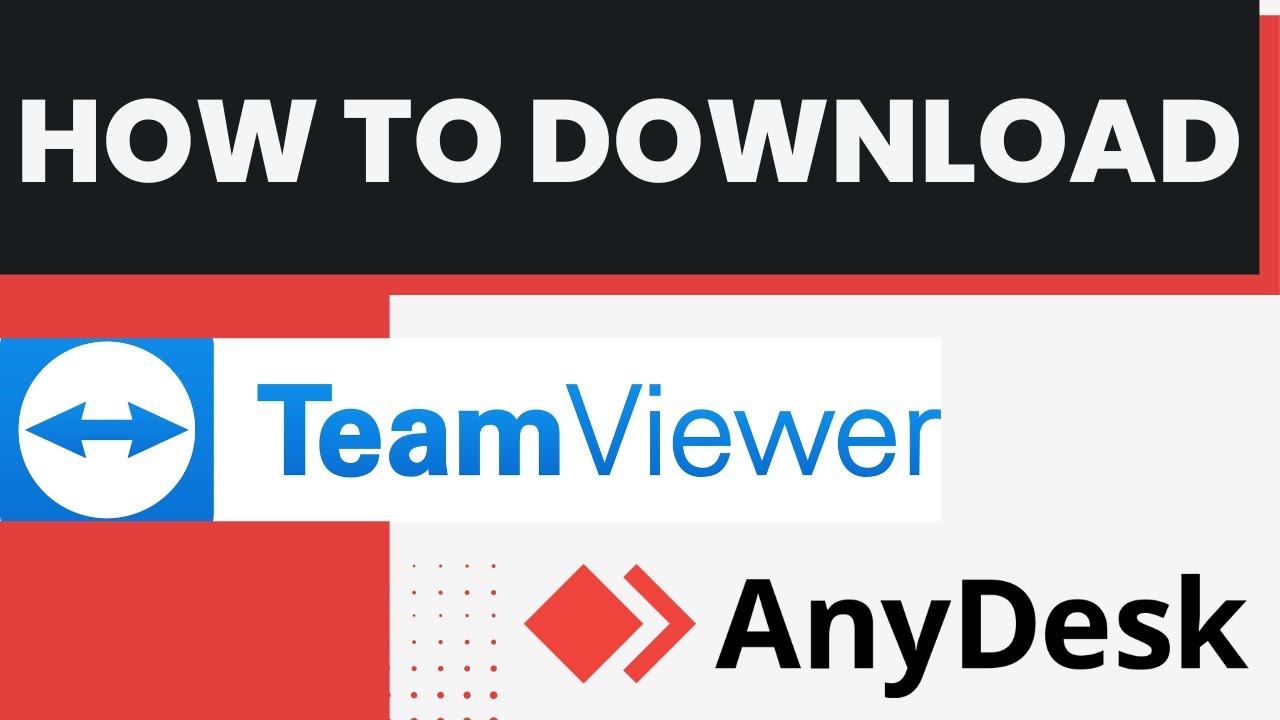 any desk & teamviewer download and install - YouTube