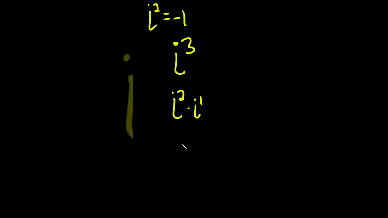 Evaluate i^3 Complex Numbers #shorts - YouTube