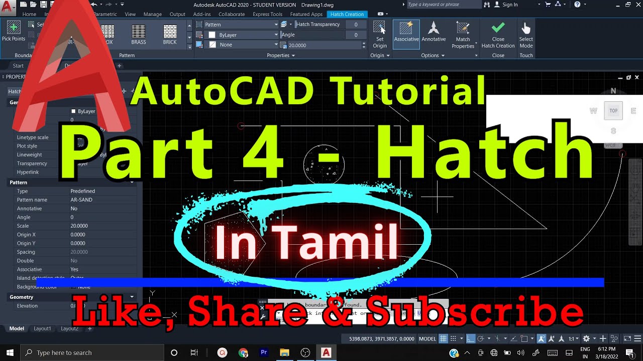 How To Hatch In AutoCAD Explained In Tamil YouTube how-to-hatch-in-autocad-explained-in-tamil-youtube