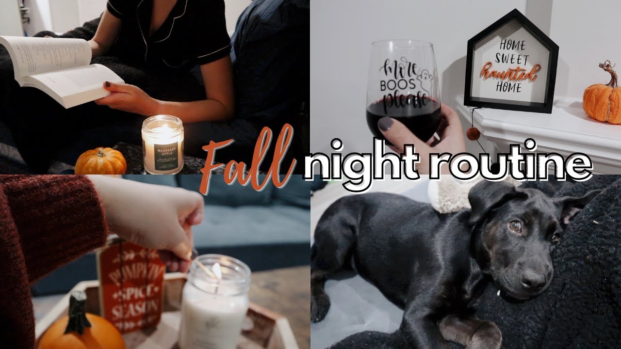 fall night routine 2020 | cozy and relaxing🍂 - YouTube