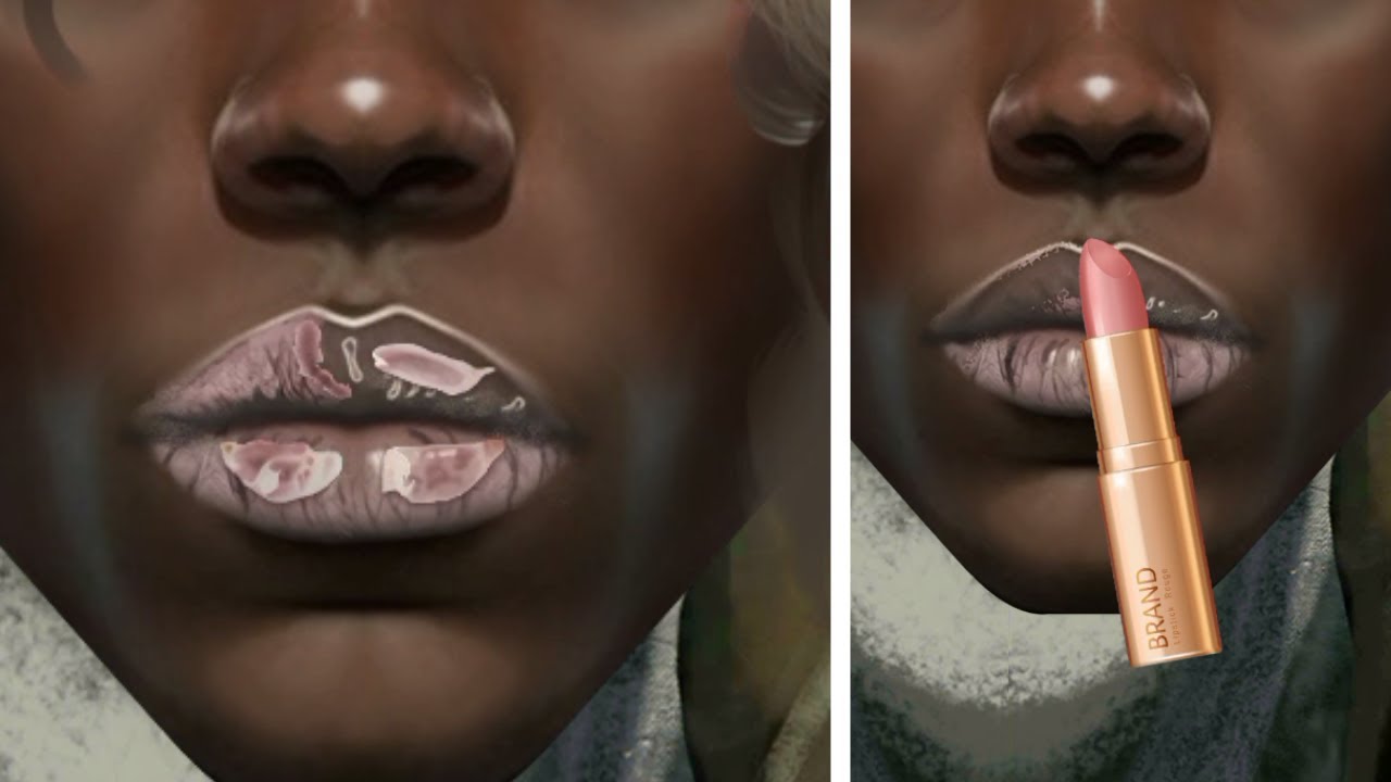Asmr The lips have become dry and damaged how to make it beautiful # ...