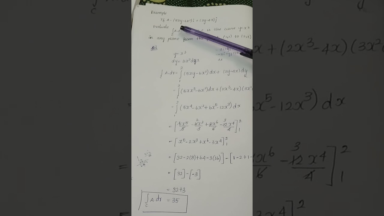 If A 5xy 6x 2 I 2y 4x J Curve Y x 3 points 1 1 2 8 Evaluate If A 5xy 6x 2 I 2y 4x J Curve Y x 3 points 1 1 2 8 Evaluate