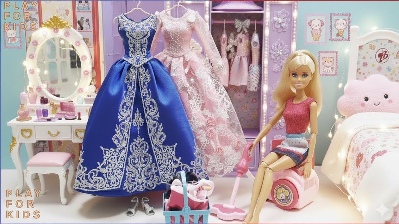 Barbie Doll Morning Routine 🌸 | Wake Up to Glow Up - YouTube