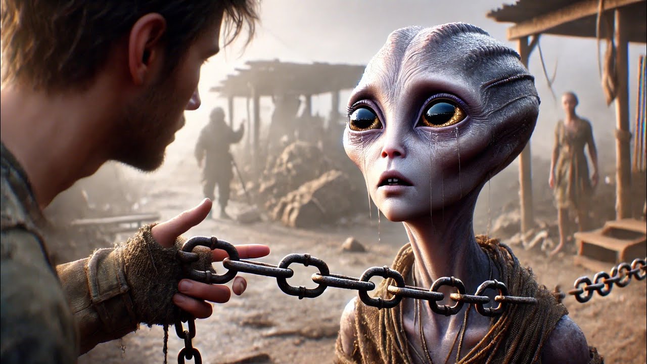Alien Girl Abandoned by Her Companions, Freed from Chains by Human ...