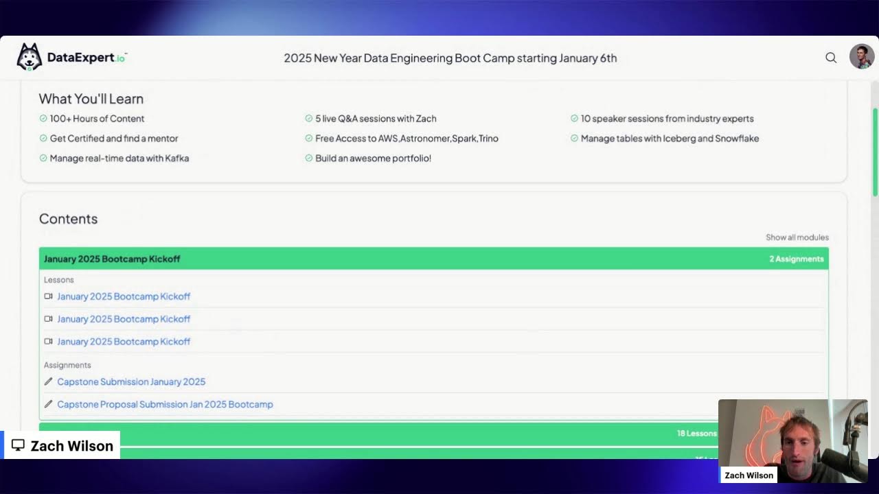 May 26th Data Engineering Boot camp kickoff - YouTube