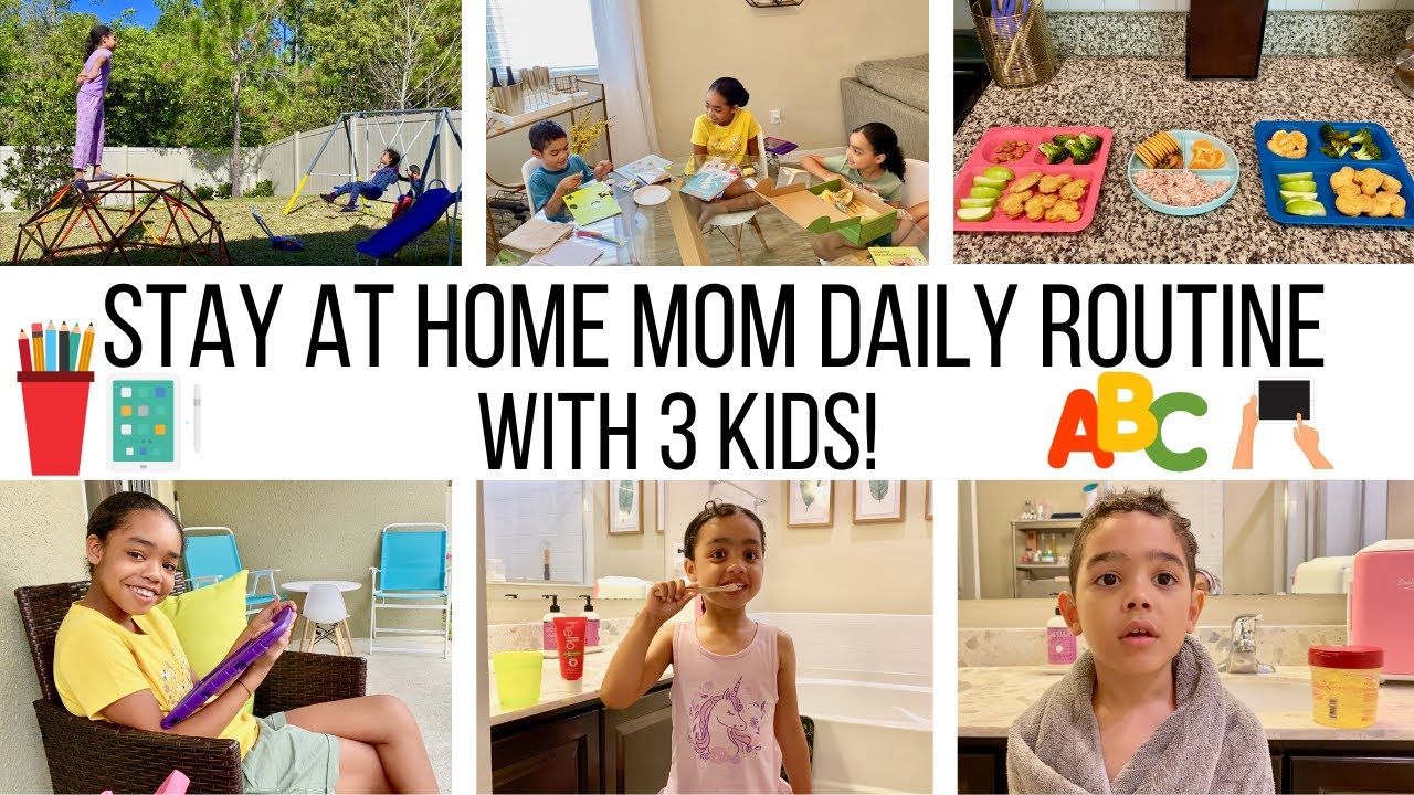 FULL DAY NEW DAILY ROUTINE // HOMESCHOOLING // WHAT MY KIDS EAT ...