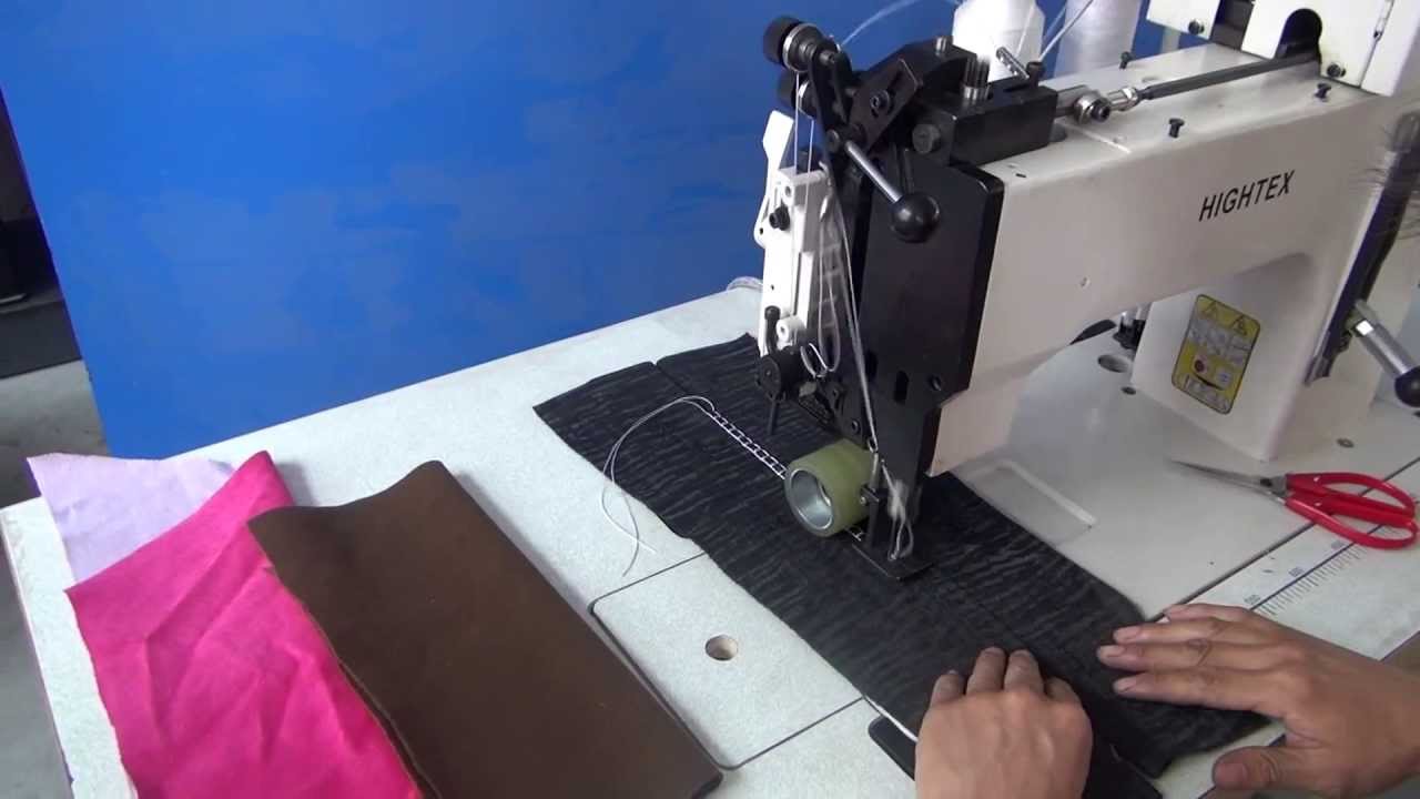 Ornamental stitching machine for sewing fabrics with braided thread ...