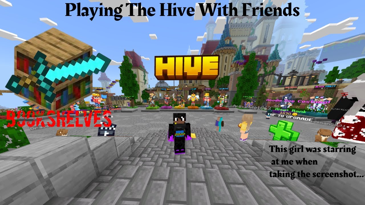 Playing Minecraft - THE HIVE with friends - YouTube