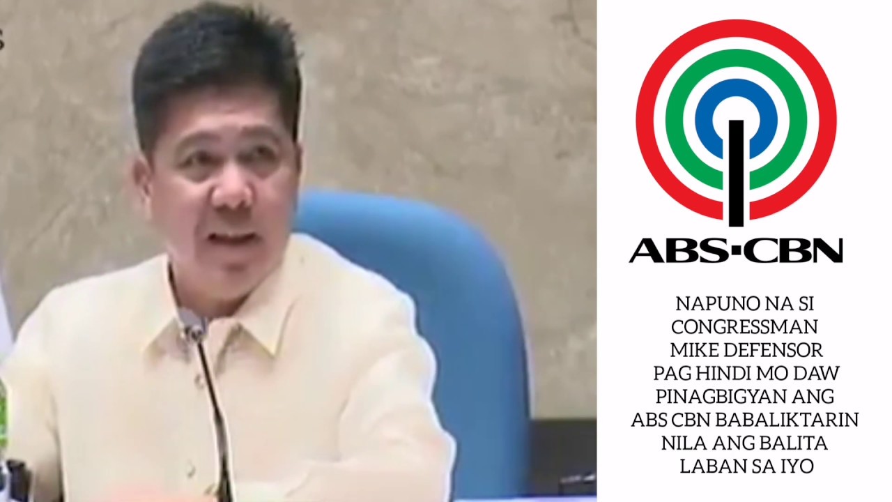 NAPUNO NA SI CONGRESSMAN MIKE DEFENSOR | SA ABS-CBN - YouTube