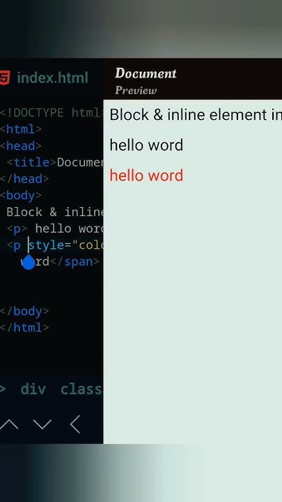 Span And Inline Elements In Html Basichtml Webdevelopment Programming Begginers 3780