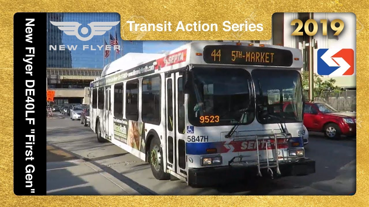 SEPTA New Flyer DE40LF "First Generation" - TrAcSe 2019 - YouTube