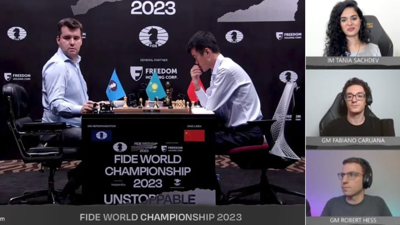 Ding Liren vs Ian Nepomniachtchi | FIDE World Chess Championship 2023 ...