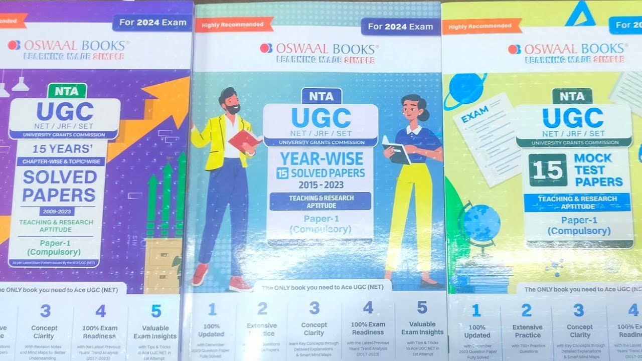 Oswaal Books UGC Net 1st paper Solved Paper Year Wise | Mock Test ...