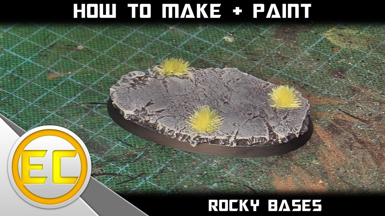 How to Make & Paint Rocky Bases 1080p - YouTube
