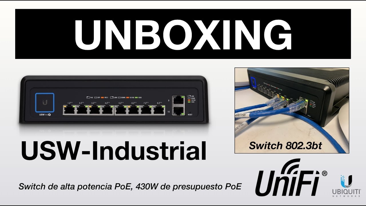 Unboxing: "USW-Industrial" nuevo switch de UniFi - YouTube