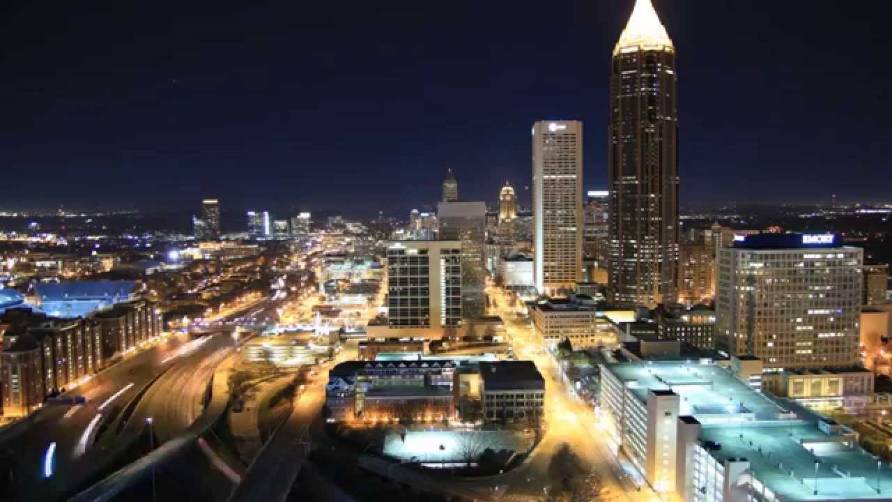 Atlanta Night Timelapse - YouTube