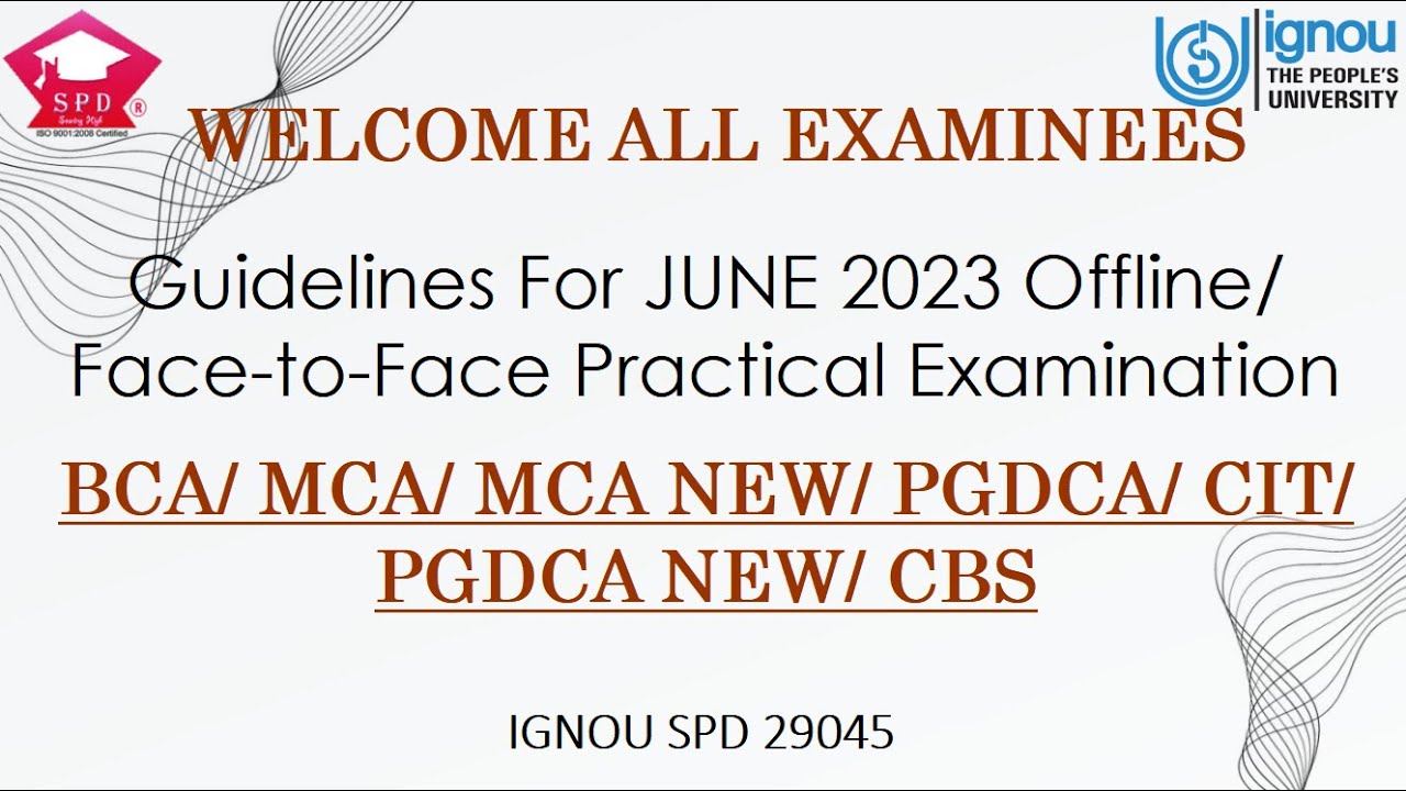 Face to Face IGNOU Practical Exam Guidelines | IGNOU Offline Practical ...