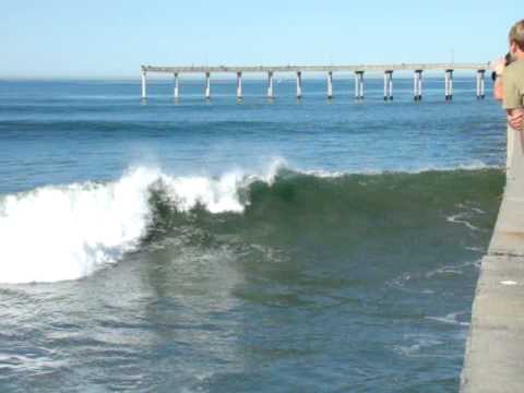 Surfing in Ocean Beach - Big Surf and Big Waves - - YouTube