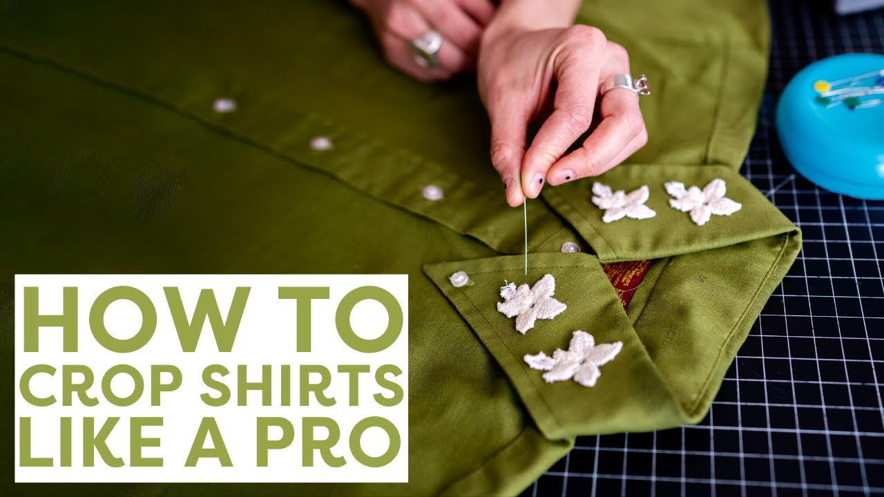 How to Crop a Men's Shirt | Like a Pro | HGTV Handmade - YouTube