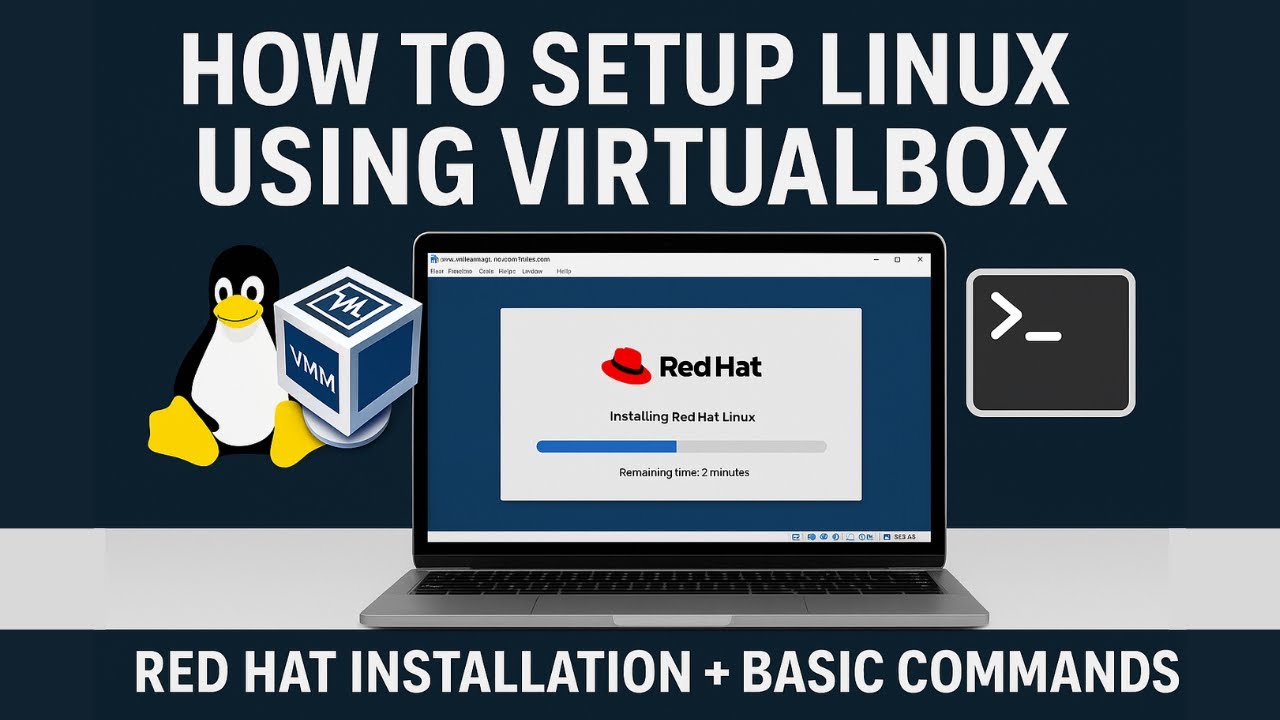 How to Setup Linux Using VirtualBox| Red Hat Installation| Run Basic ...