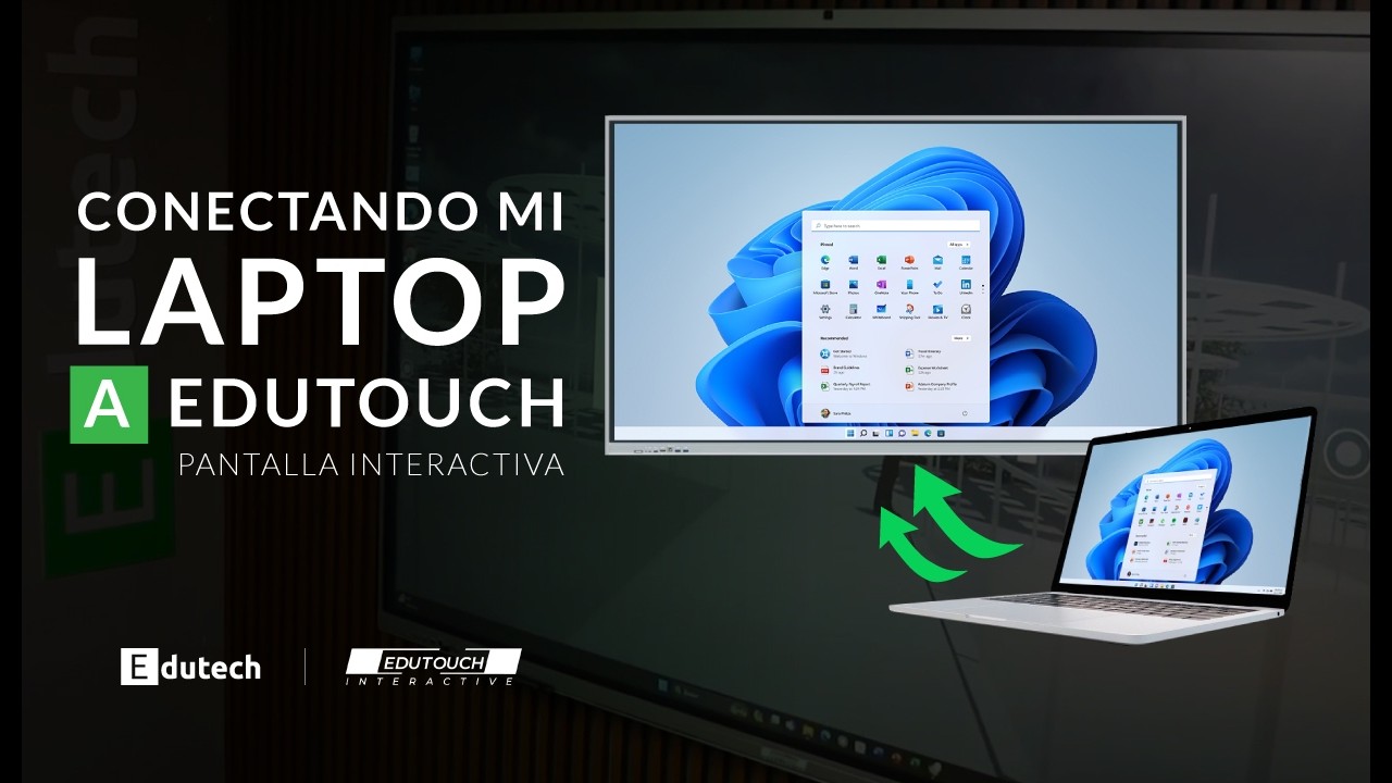 Conectando una Laptop a la Pantalla Interactiva EDUTOUCH - YouTube