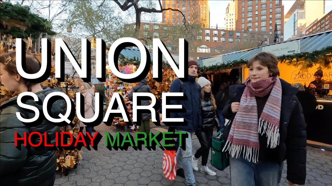 Exploring the Union Square Holiday Market - YouTube