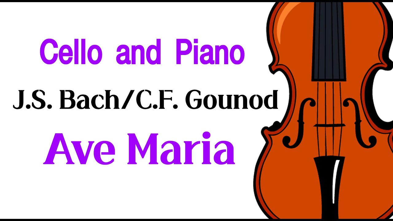 Bach/Gounod Ave Maria Cello (♩=65)/바흐, 구노 아베마리아 첼로/반주와 함께 즐기는 첼로 - YouTube