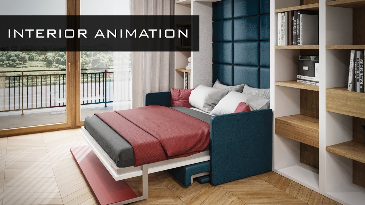 Smartroom - Interior animation rendered in Blender Eevee - YouTube
