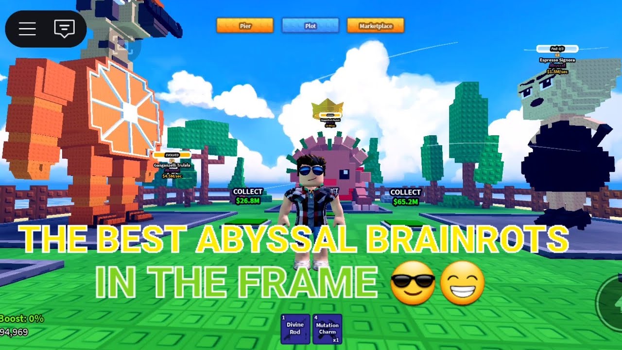 Roblox | Fish a Brainrot | I caught Abyssal live in gameplay 😎😁 ...