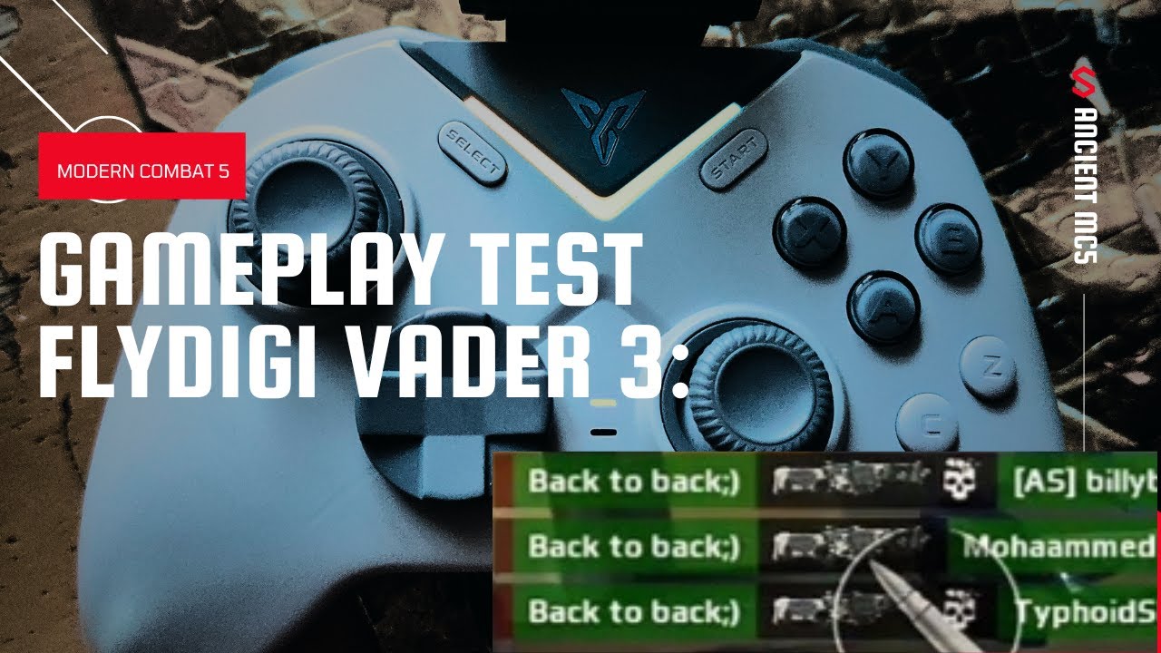 FULL GYROSCOPE GAMEPLAY: TEST NEW GAMEPAD FLYDIGI VADER 3. - YouTube