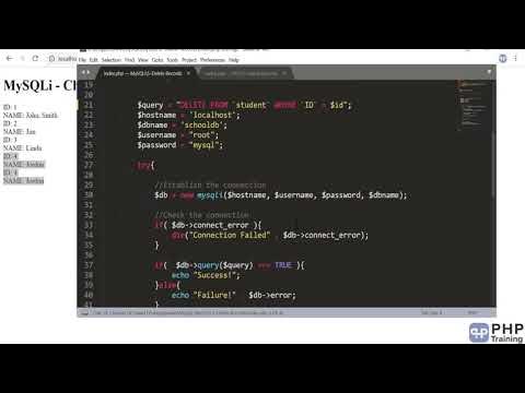 Full stack web developer course | lesson - 19 | (Part-6) | MySQL with MySqli - YouTube