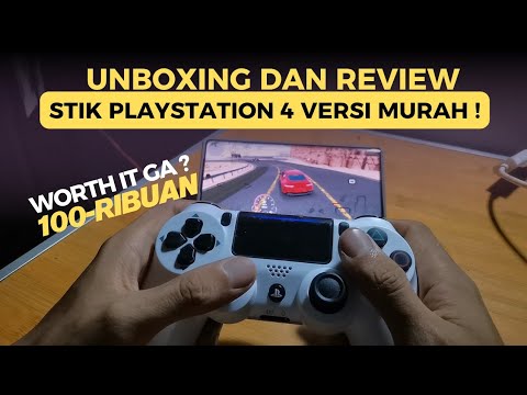 STIK PS 4 100 RIBUAN ?! WORTH IT GA ? Unboxing dan Review Gamepad DS 4 ...
