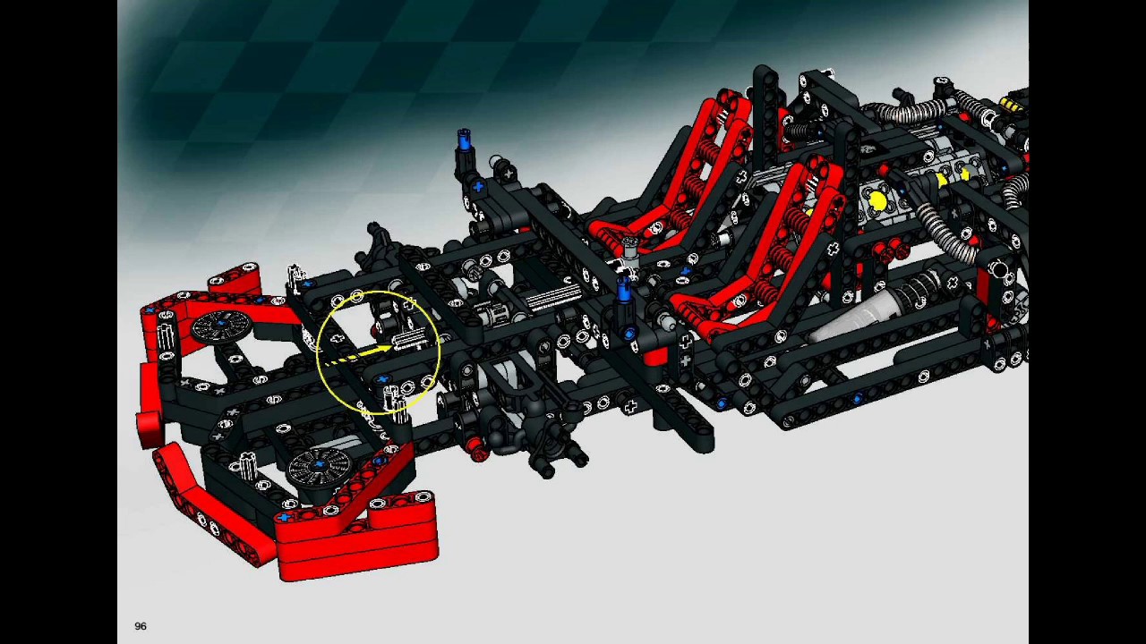 Lego Technic 8653 Enzo Ferrari building instruction - YouTube
