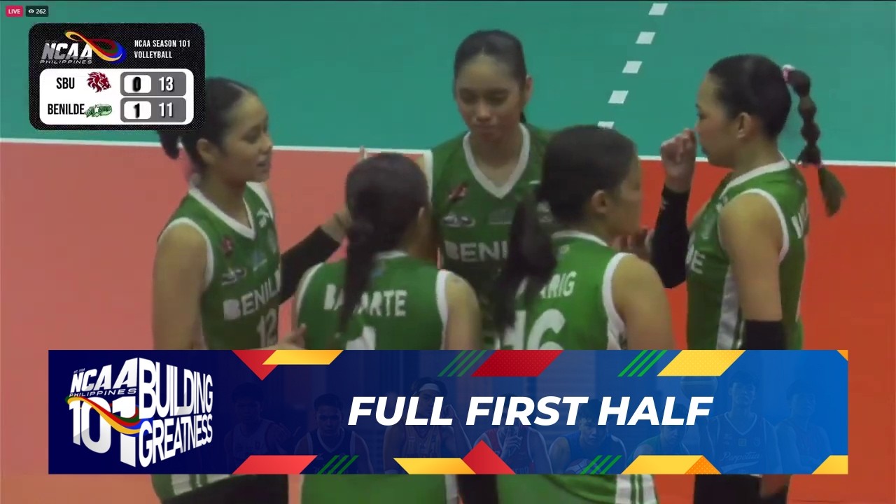 FULL FIRST HALF - San Beda Lady Red Spikers vs Benilde Lady Blazers ...