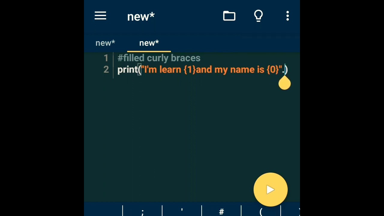 Filled Curly Braces In Python YouTube Filled Curly Braces In Python YouTube