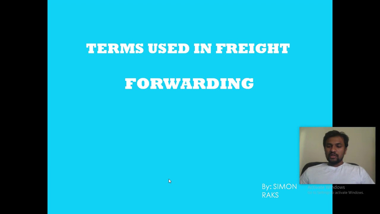 Terms used in FREIGHT FORWARDING - YouTube