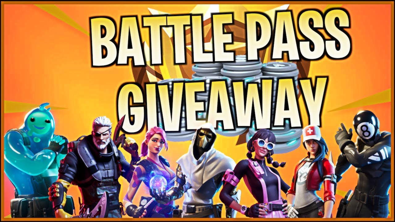 🔴 BATTLE PASS GIVEAWAY - FREE BATTLE PASS (FORTNITE BATTLE ROYALE ...