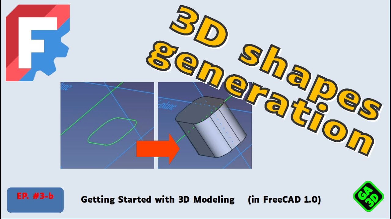 🏗️ FreeCAD: From Sketch to 3D Volume | Basic Techniques - YouTube