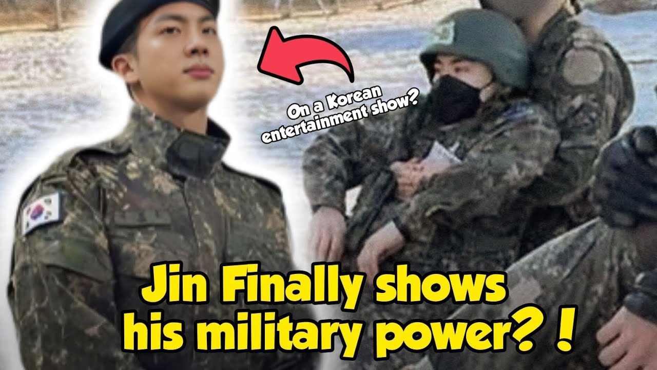 Jin shows off his military power in public, even this idol on the ...