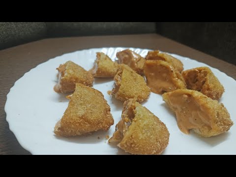 Crispy bread pocket recipe | How to cook crispy bread pocket - YouTube