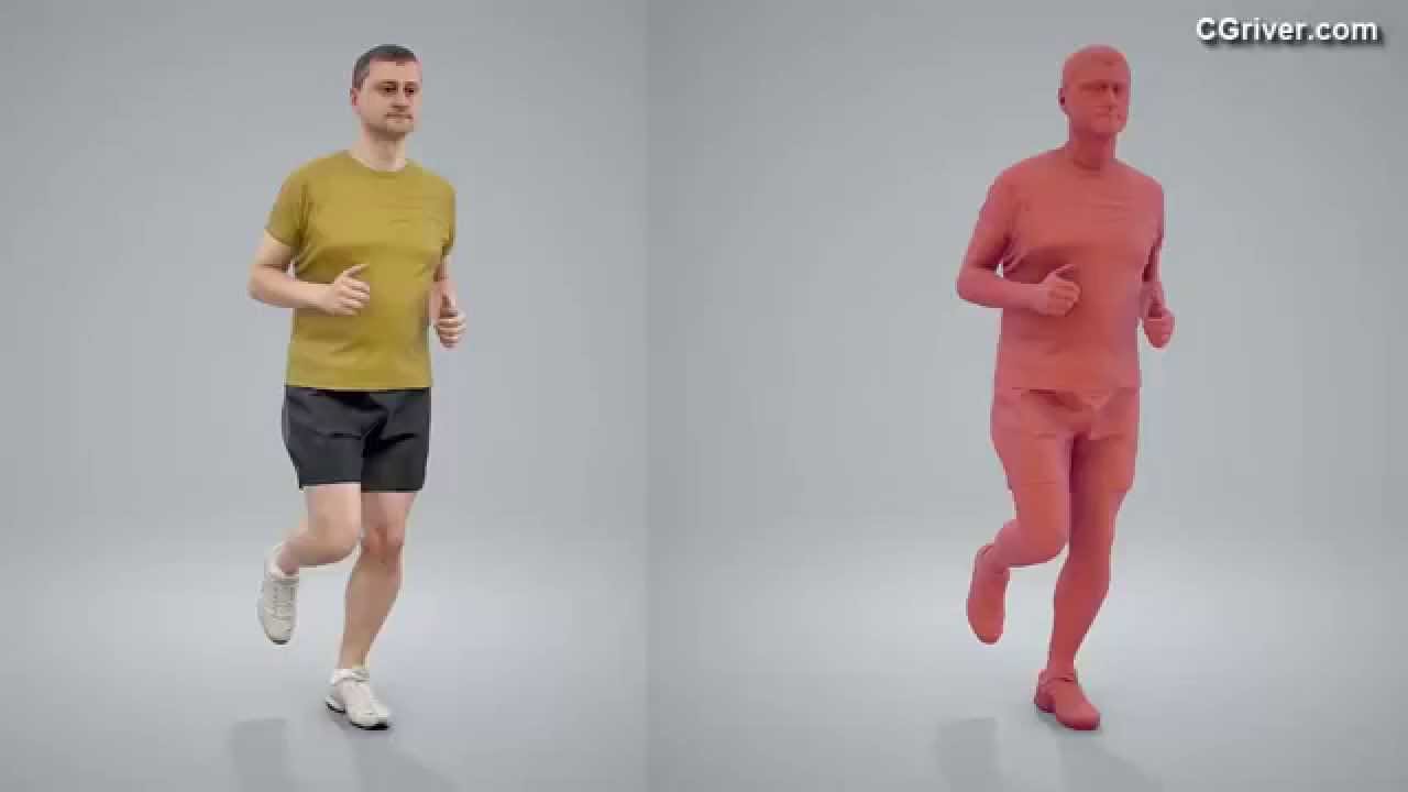 3D Human Model: Realistic Sport Man for 3ds Max, Cinema 4D, SketchUp ...