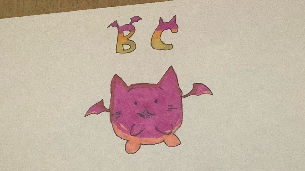 How to draw batcat. - YouTube