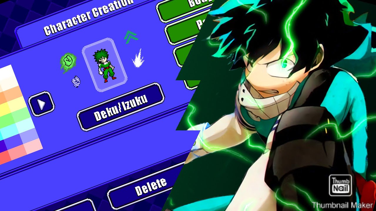 How to make Deku in warriors of the universe online - YouTube