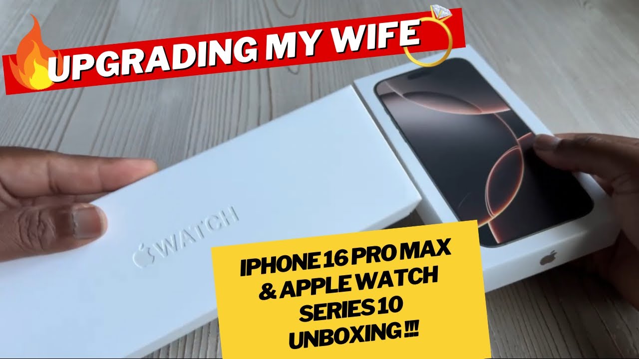 iPhone 16 Pro Max Unboxing w/ Apple Watch Series 10 - YouTube