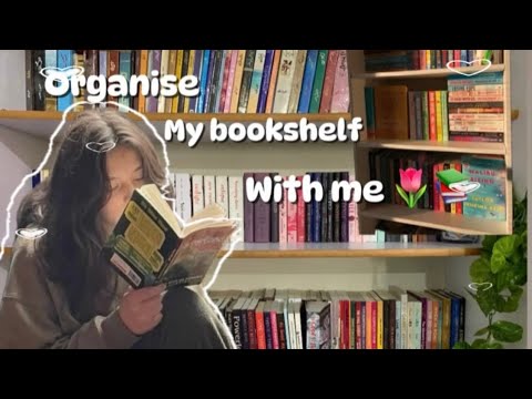 Organise my books with me 📚🌷 | bookshelf| books📚| - YouTube