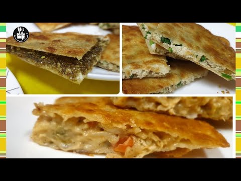 Mutabbaq arabian dish in 3 ways delicious easy recipe - YouTube